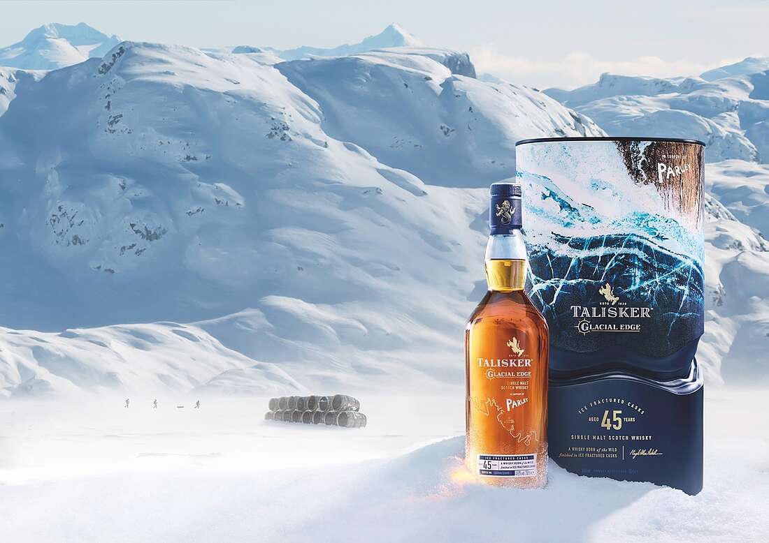 El whisky escocés "Talisker 45-Year-Old Glacial Edge" fue elegido como ...